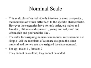 Levels of measurement | PPTX