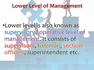 Levels of Management | PPTX