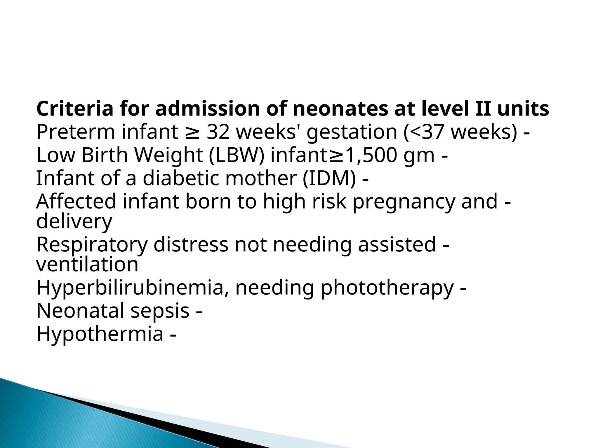 Levels of Neonatal Care Units in hospital.ppt | Parenting Babies and ...