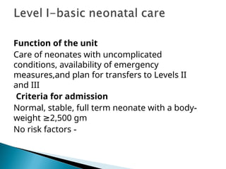 Levels of Neonatal Care Units in hospital.ppt | Parenting Babies and ...