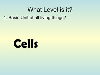 Levels of organization | PPT