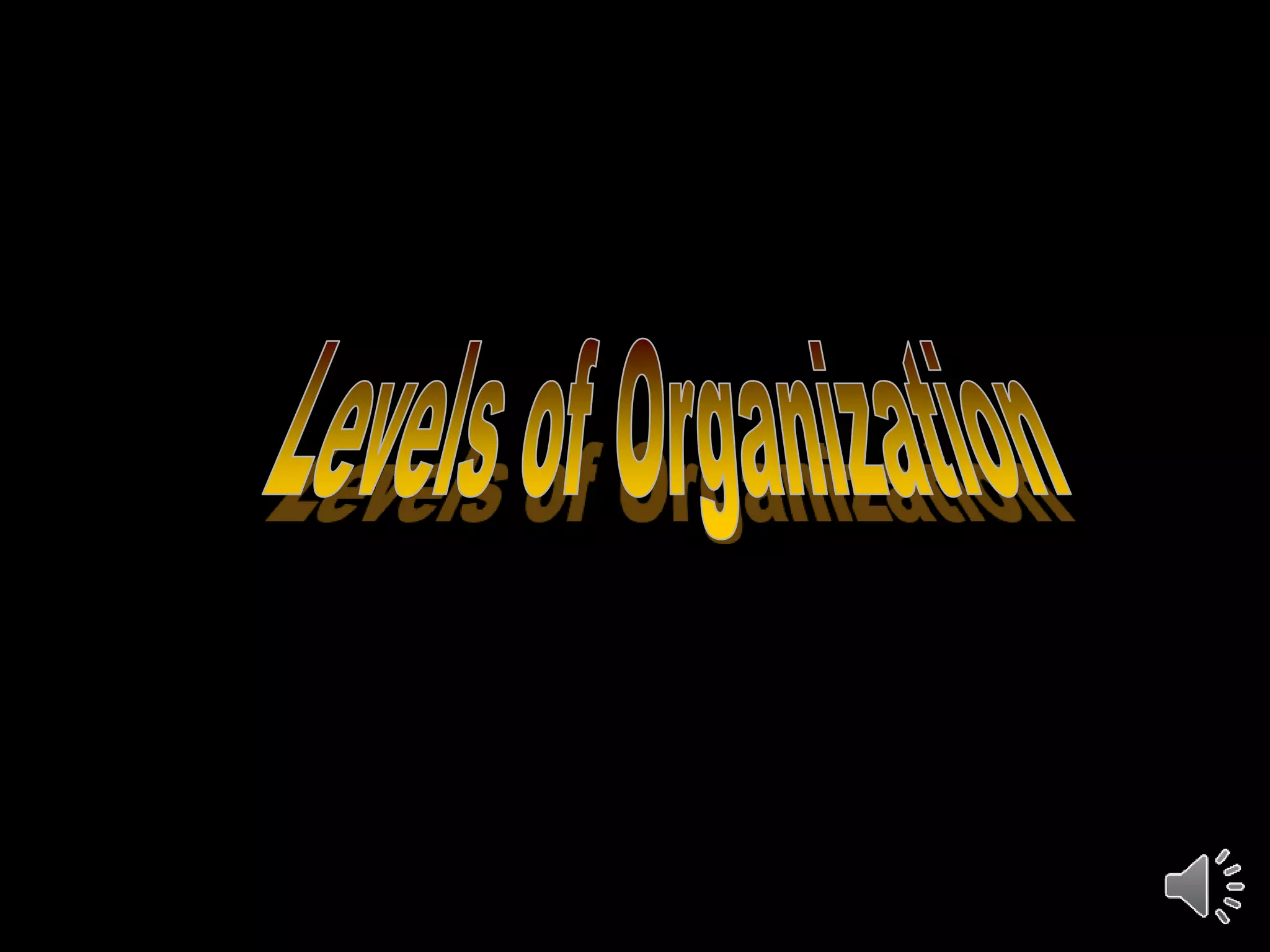 Levels of organization | PPT