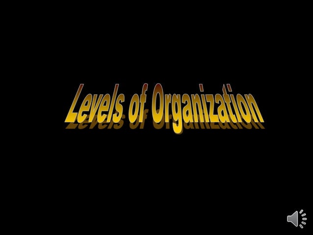 Levels of organization | PPT