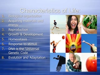 Levels of organization and charat of life rev | PPT