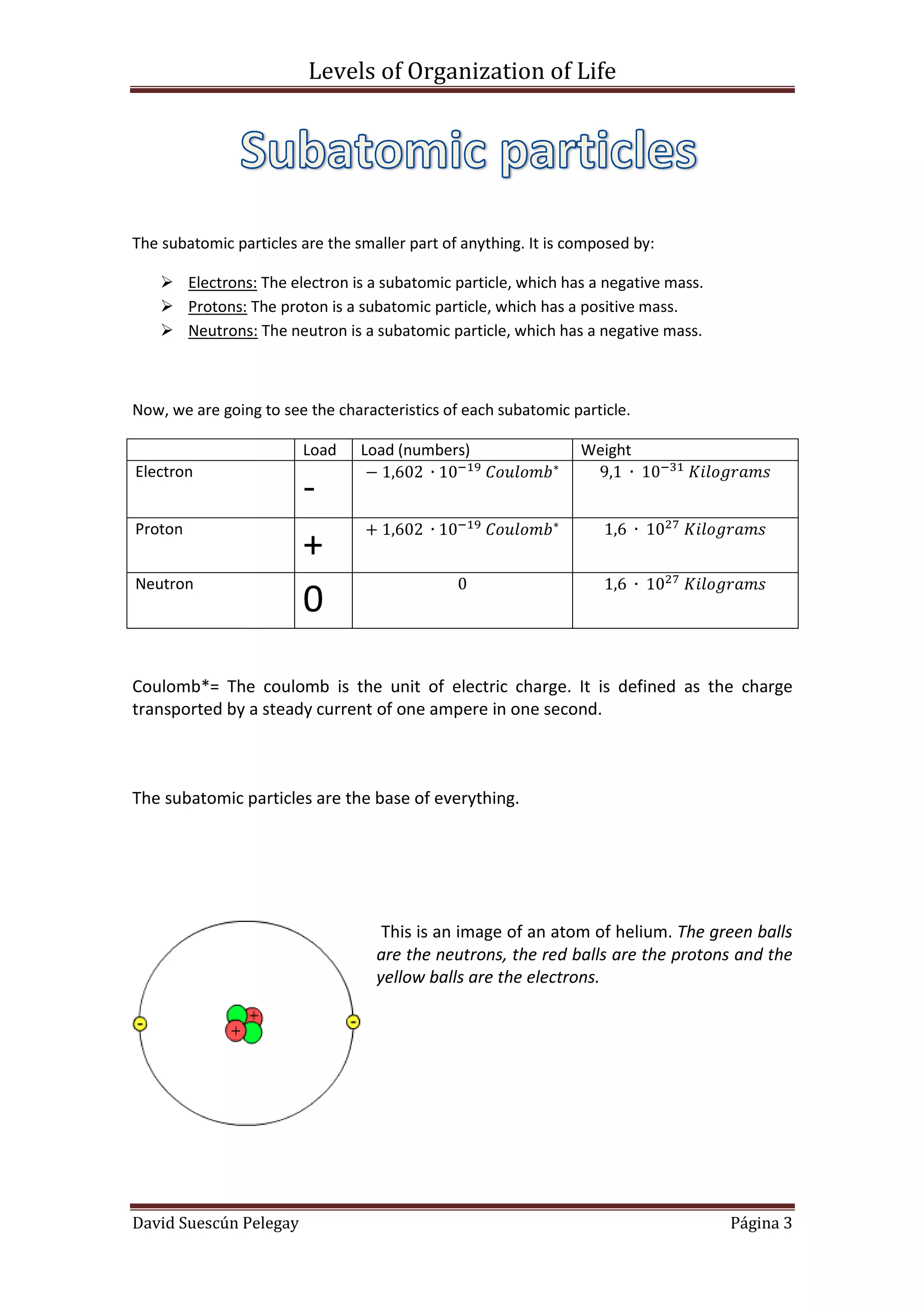 Levels of organization of life | PDF