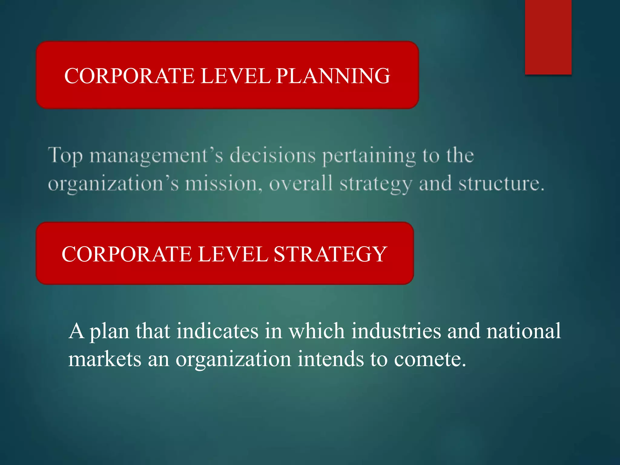 Levels of planning | PPTX