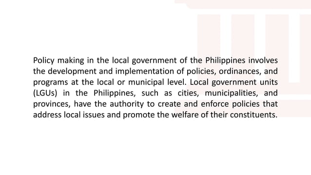 LEVELS OF POLICY MAKING.pptx | Political Issues & policy | Politics