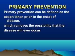 Levels of prevention | PPT