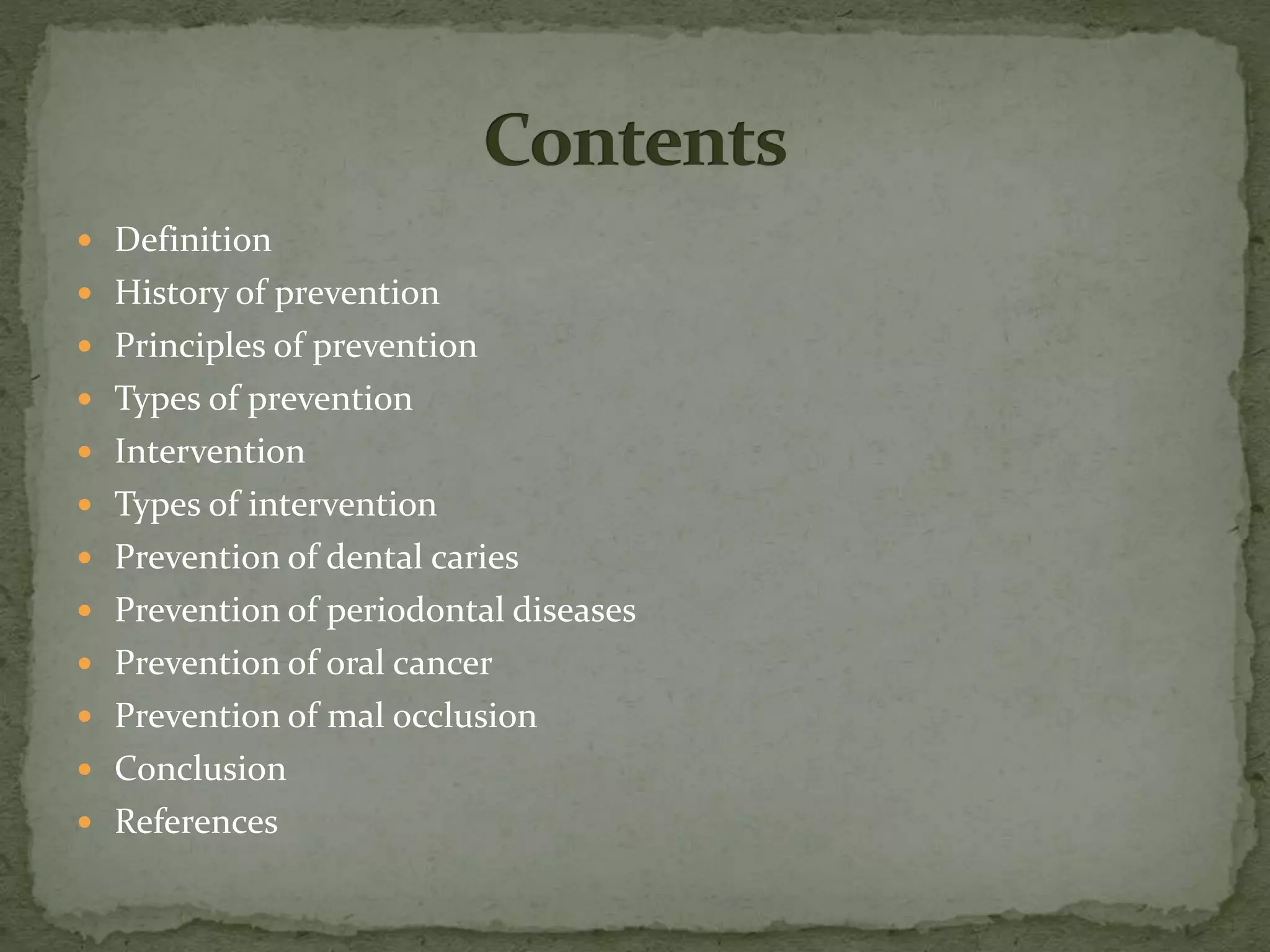 Levels of prevention | PPTX
