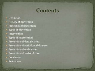 Levels of prevention | PPTX