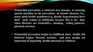 Levels of prevention | PPTX