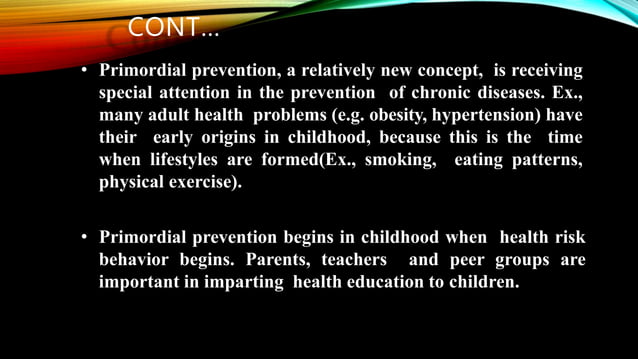 Levels of prevention | PPT