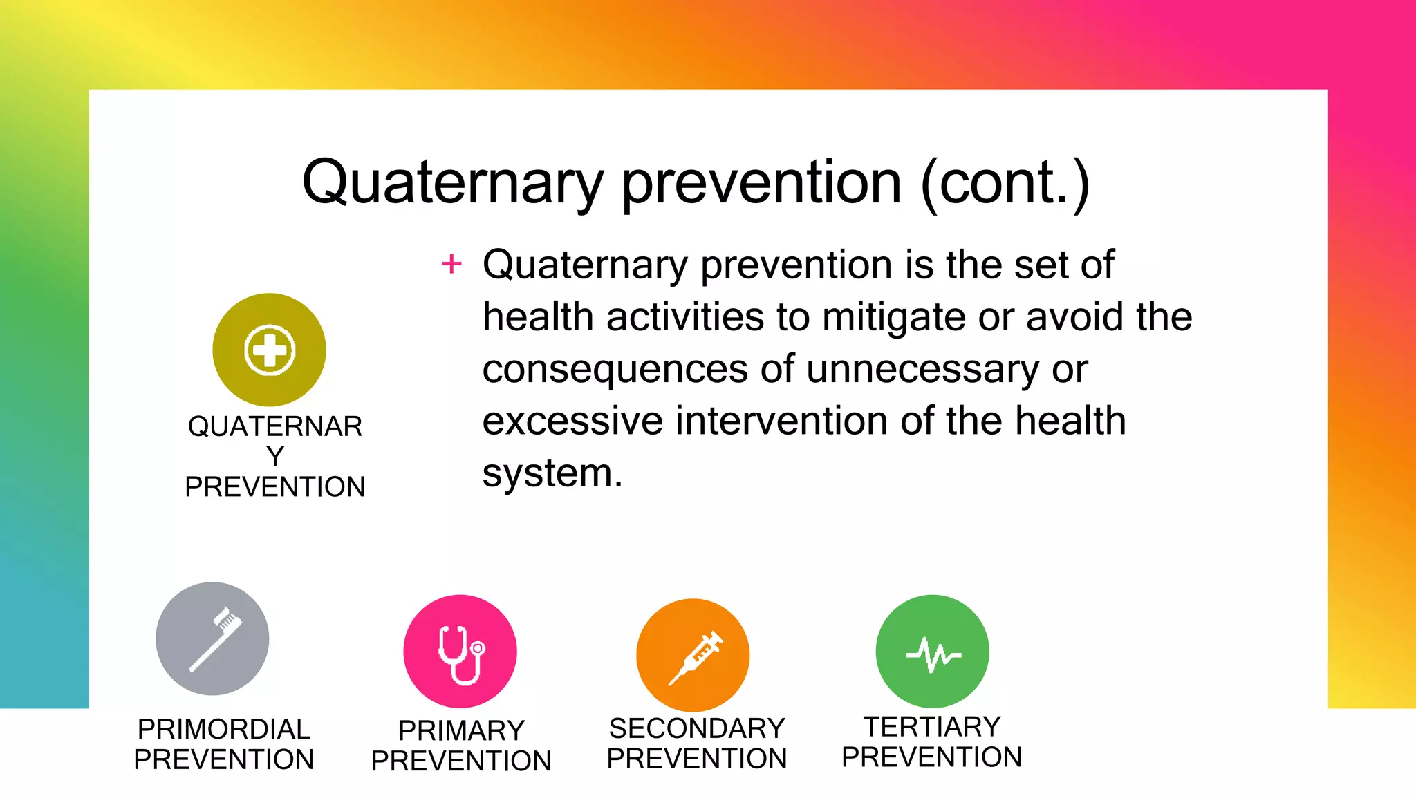 Levels of Prevention | PPTX