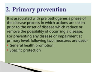 LEVELS OF PREVENTION GNM 1ST YEAR slides .pptx