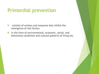 LEVELS OF PREVENTION and modes of Intervention | PPT