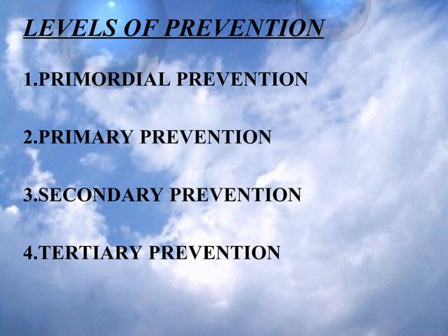 LEVELS OF PREVENTION & Modes of intervention 1.ppt