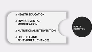 Levels of prevention and modes of intervention | PPTX