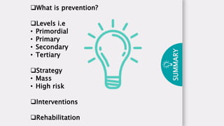 Levels of prevention and modes of intervention | PPTX