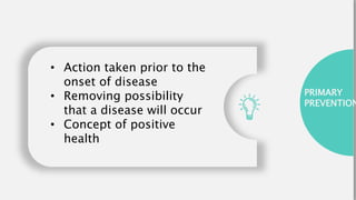 Levels of prevention and modes of intervention | PPTX