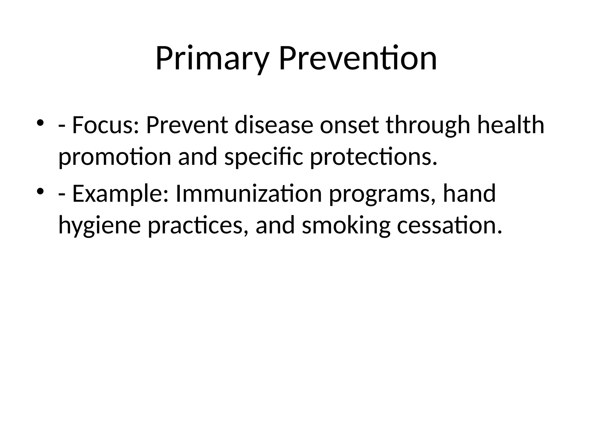 Levels of Prevention Presentationcommuity health nursing | PPT