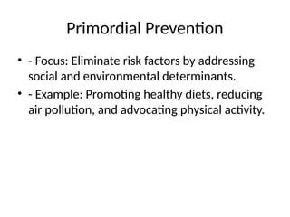Levels of Prevention Presentationcommuity health nursing | PPTX