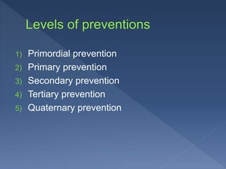 Levels of Preventions | PPTX
