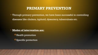 Levels of Prevention in Healthcare Setting | PPTX