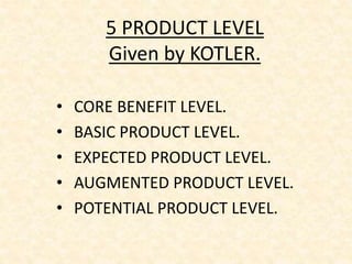 levels of product by kotler.pdf
