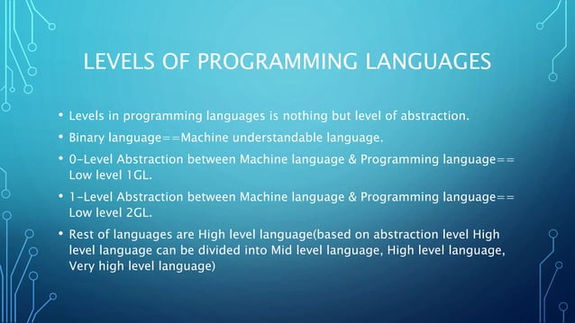 Levels of programming languages | PPT