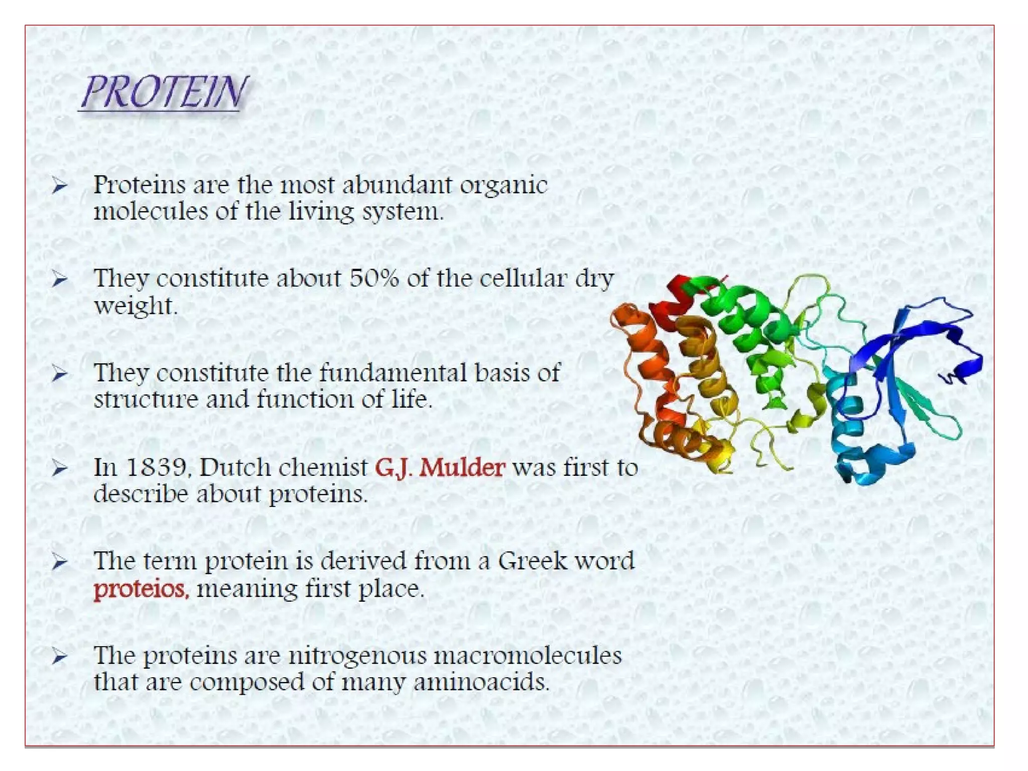 Levels of protein structure | PPT