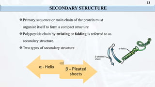 LEVELS OF PROTEIN STRUCTURE | PPTX