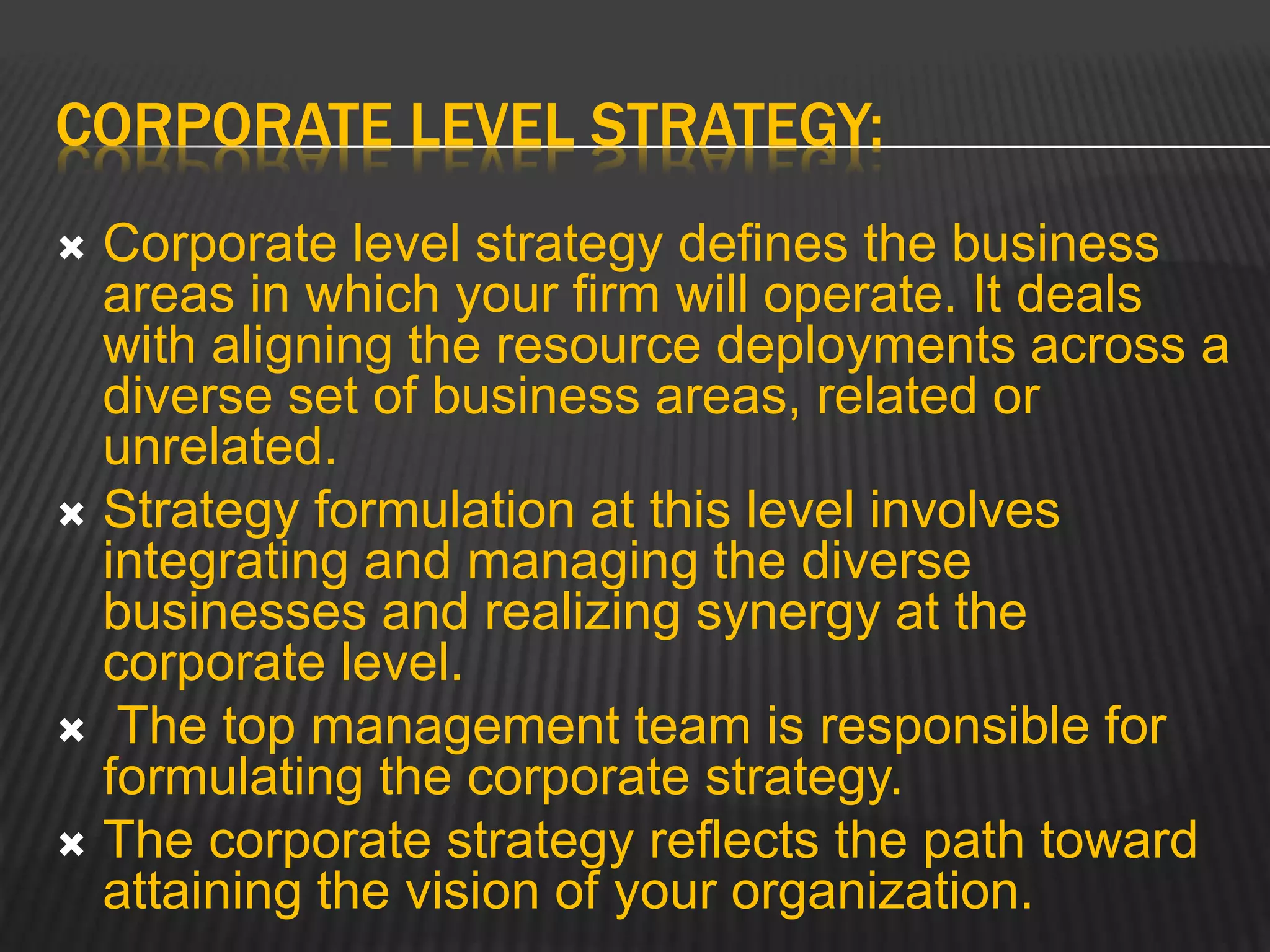 Levels of strategy | PPTX