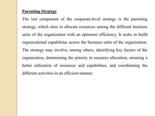Levels of Strategy | PPTX
