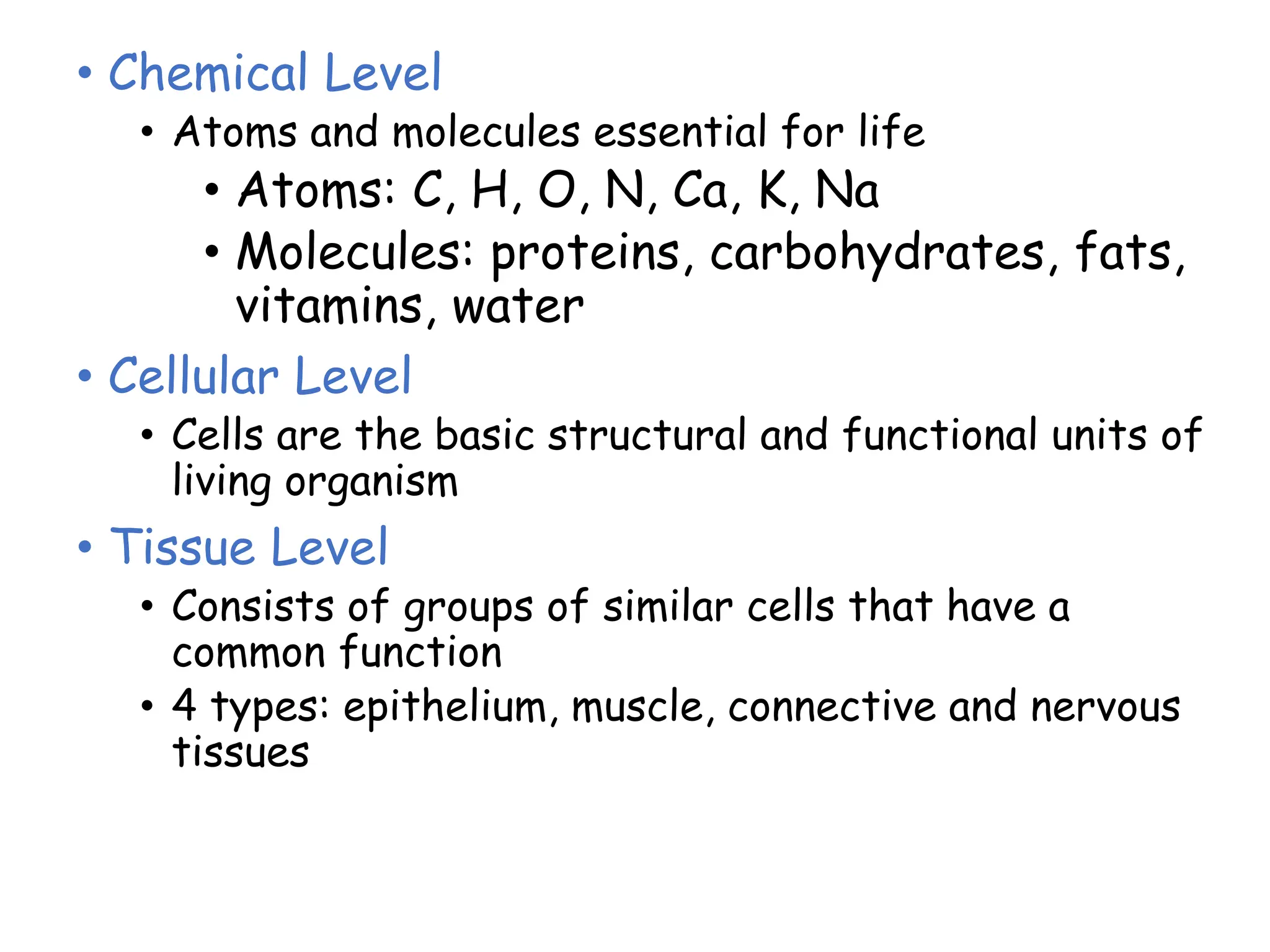 Levels of Structural Complexity of the body.pptx