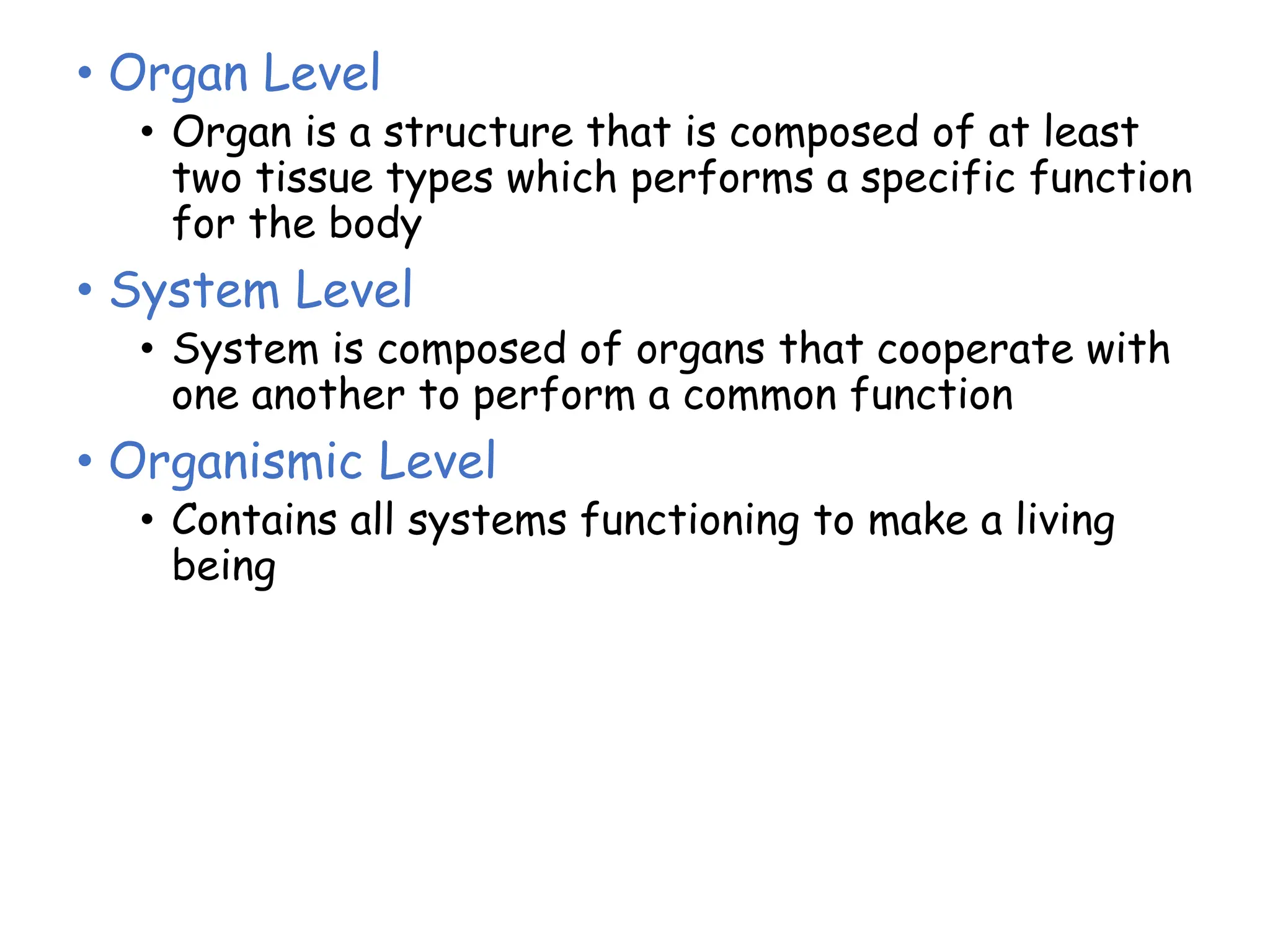 Levels of Structural Complexity of the body.pptx