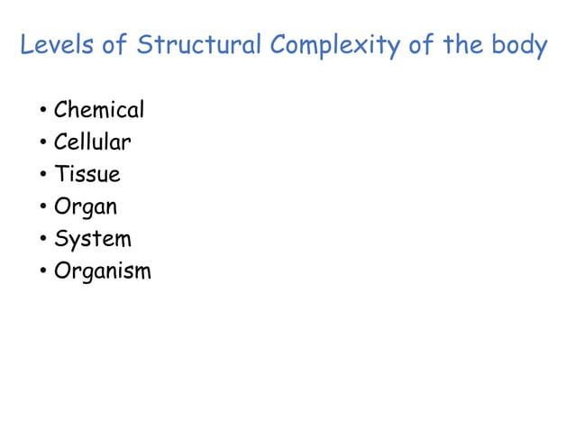 Levels of Structural Complexity of the body.pptx