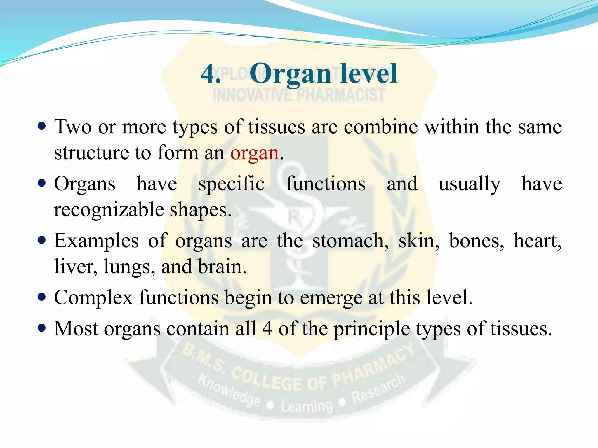 Levels of structural organization | PPTX
