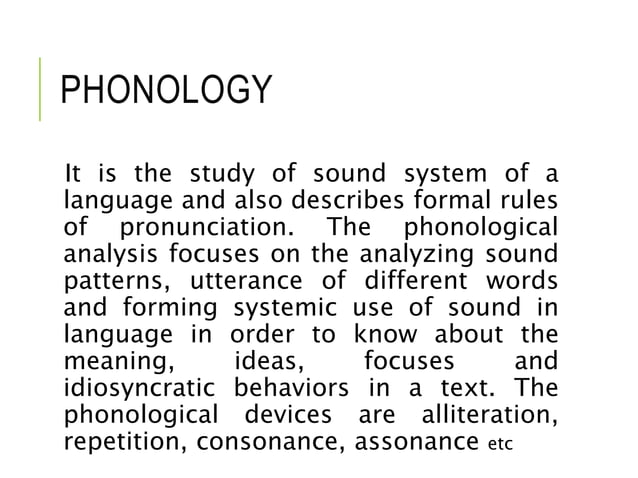 Levels Of Stylistic Analysis Ppt Free Download