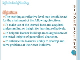 Levels of teaching | PPTX