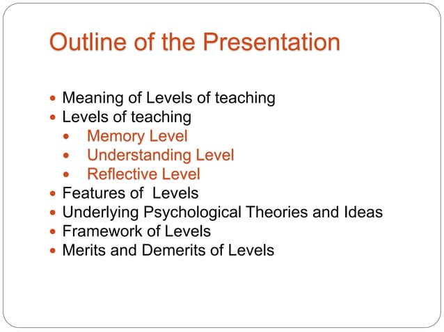 Levels of teaching | PPTX | Homework and Study | Education
