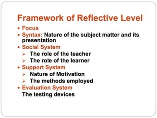 Levels of teaching | PPTX