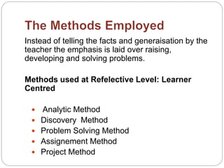Levels of teaching | PPTX