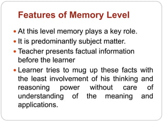 Levels of teaching | PPTX