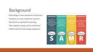 Levels of technology integration in the classroom | PPTX