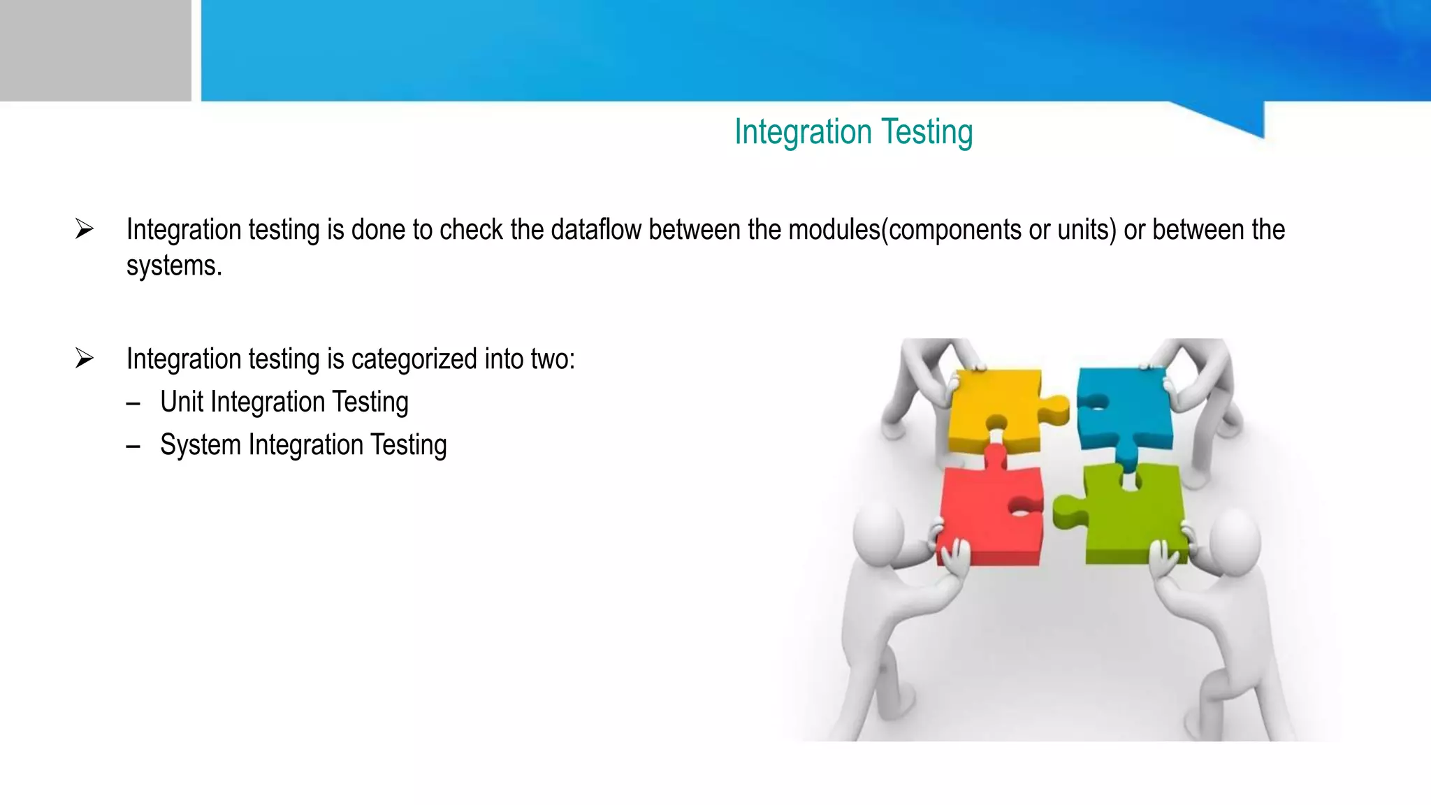 Levels Of Testingpptx Computer Software And Applications Computing