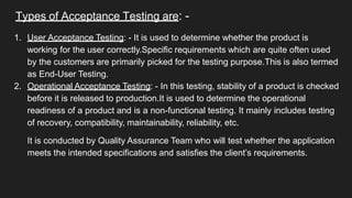 Levels of Testing | PPTX