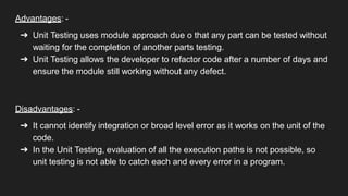 Levels of Testing | PPTX