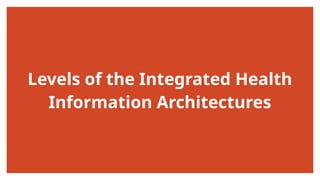 Levels of the Integrated Health Information Architectures | PPT