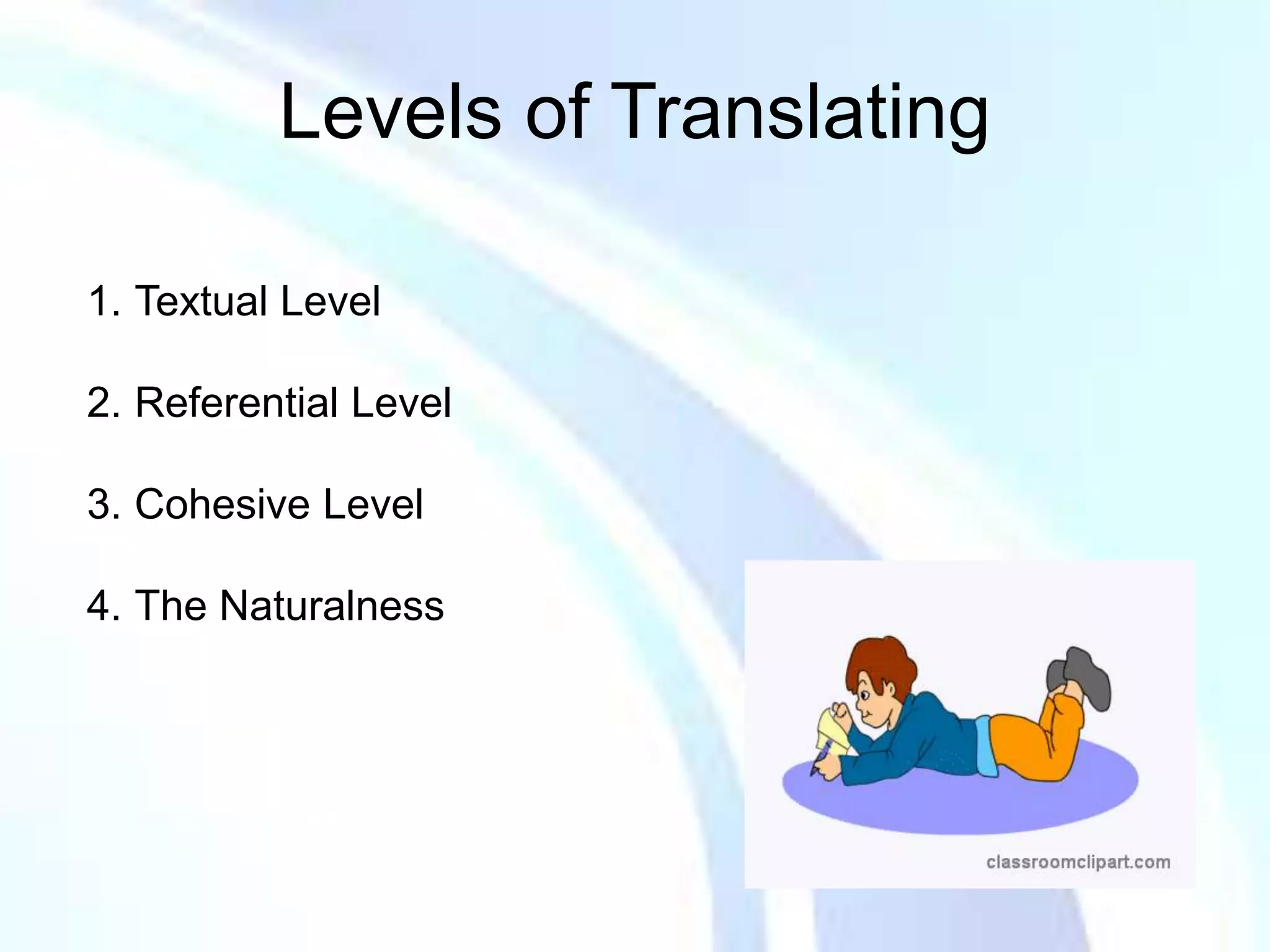 Levels of translating | PPTX