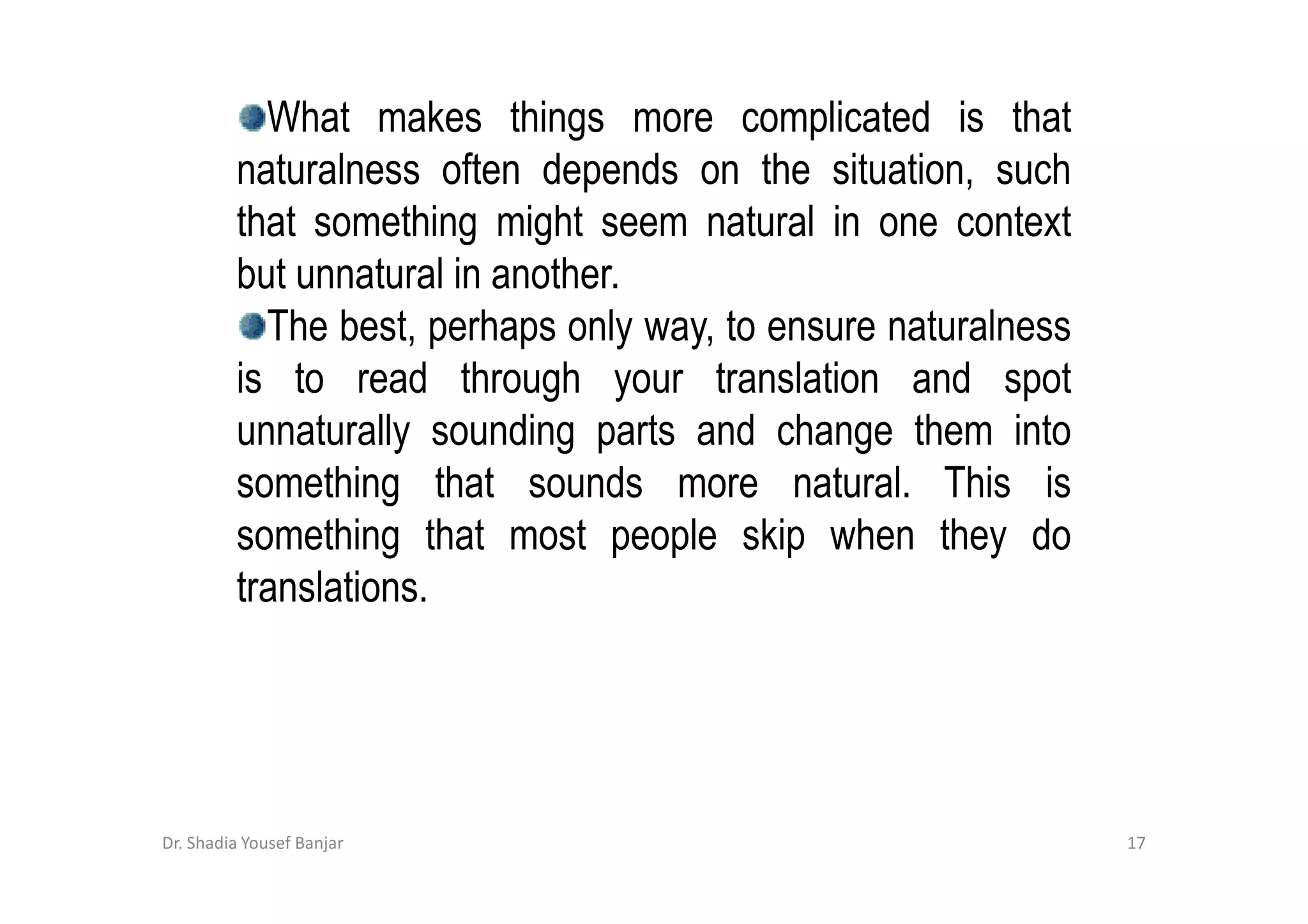 Levels of translating, presented by dr. shadia yousef banjar | PDF